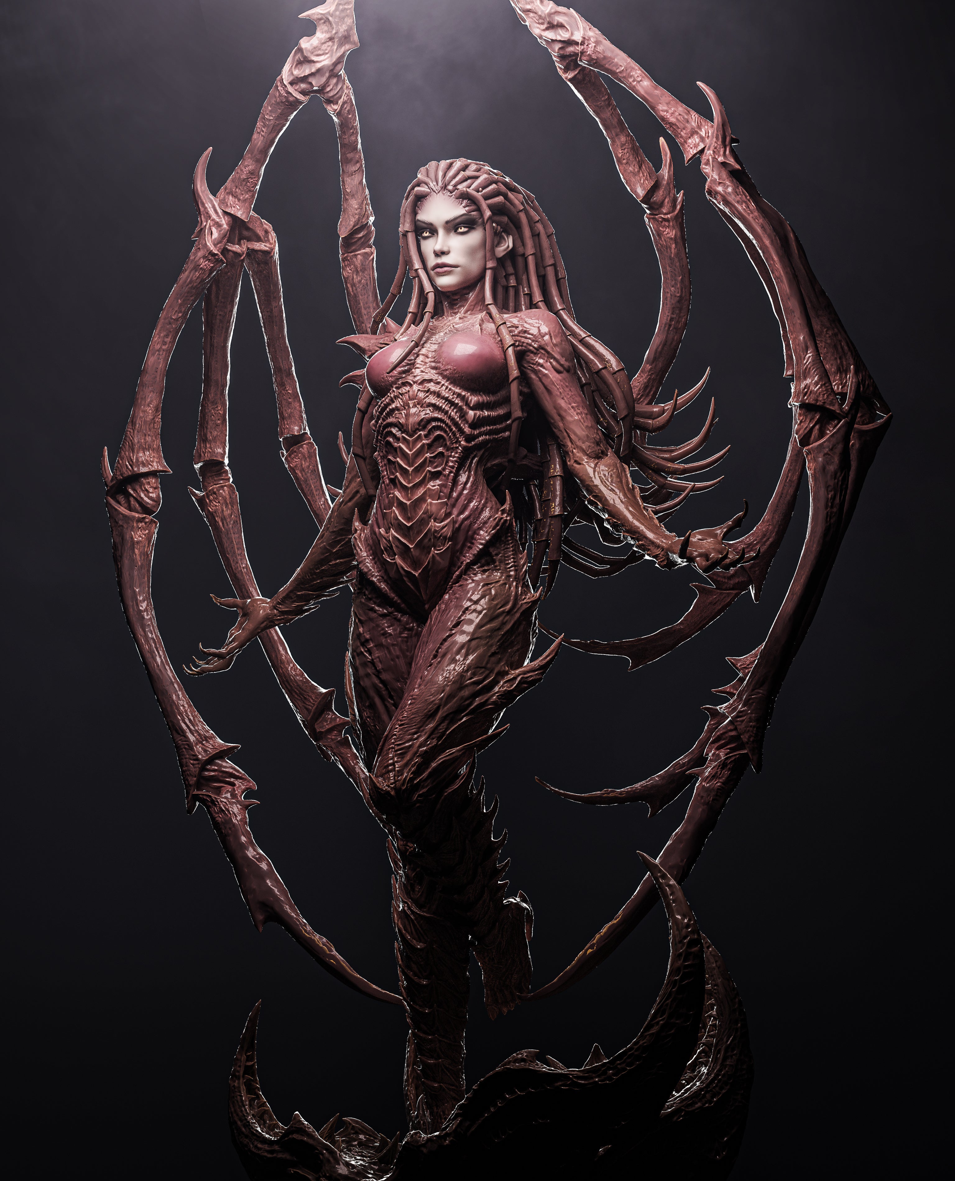Sarah Kerrigan Statue 3D Printed | Gift For Gamer | Resin Figure ...