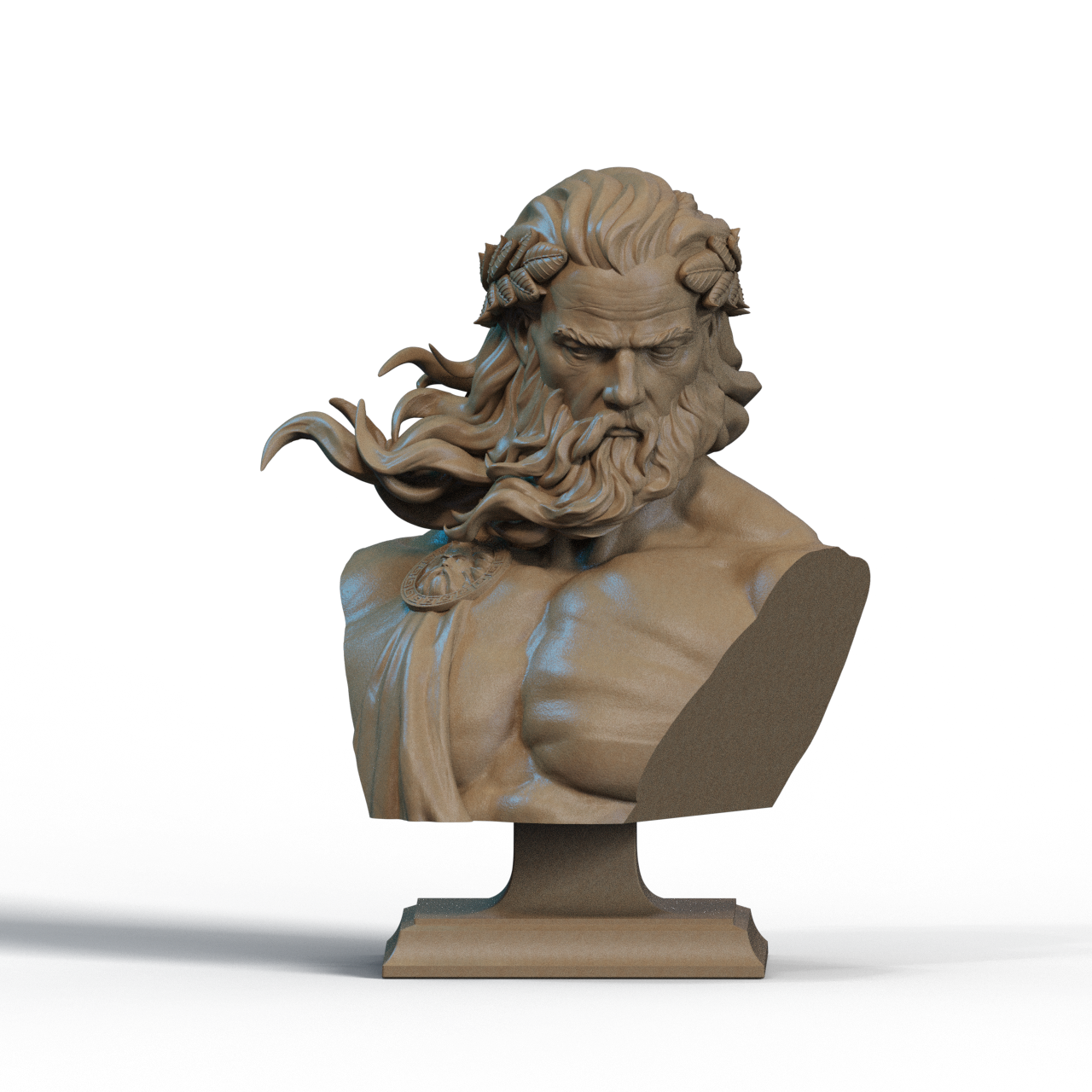 Zeus Bust 3D Printed | Gift For Gamer | Resin Figure | Handmade Gift ...